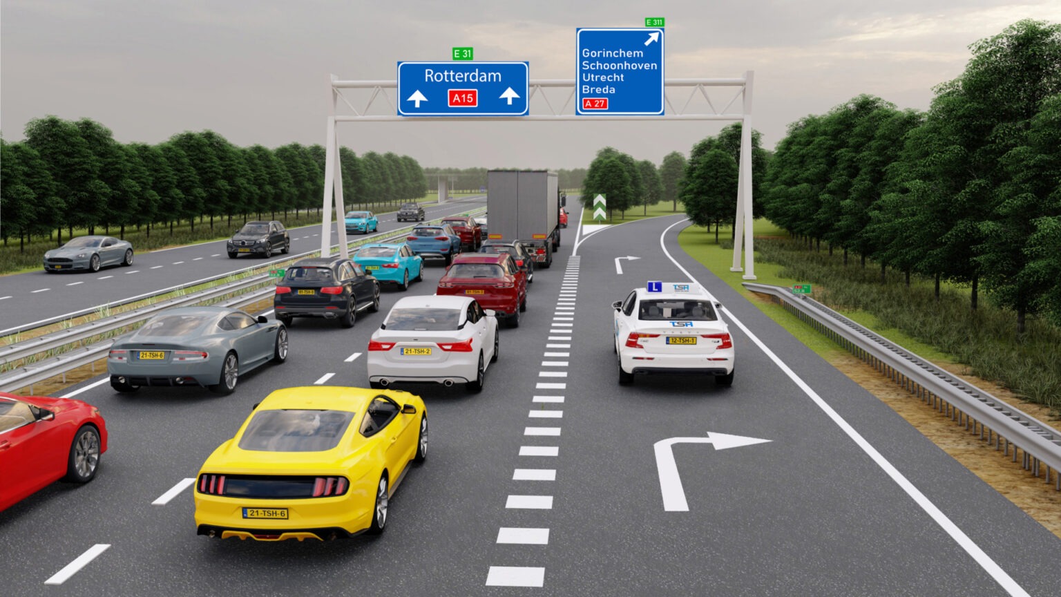 Rechts inhalen: regels & uitzonderingen voor CBR-theorie