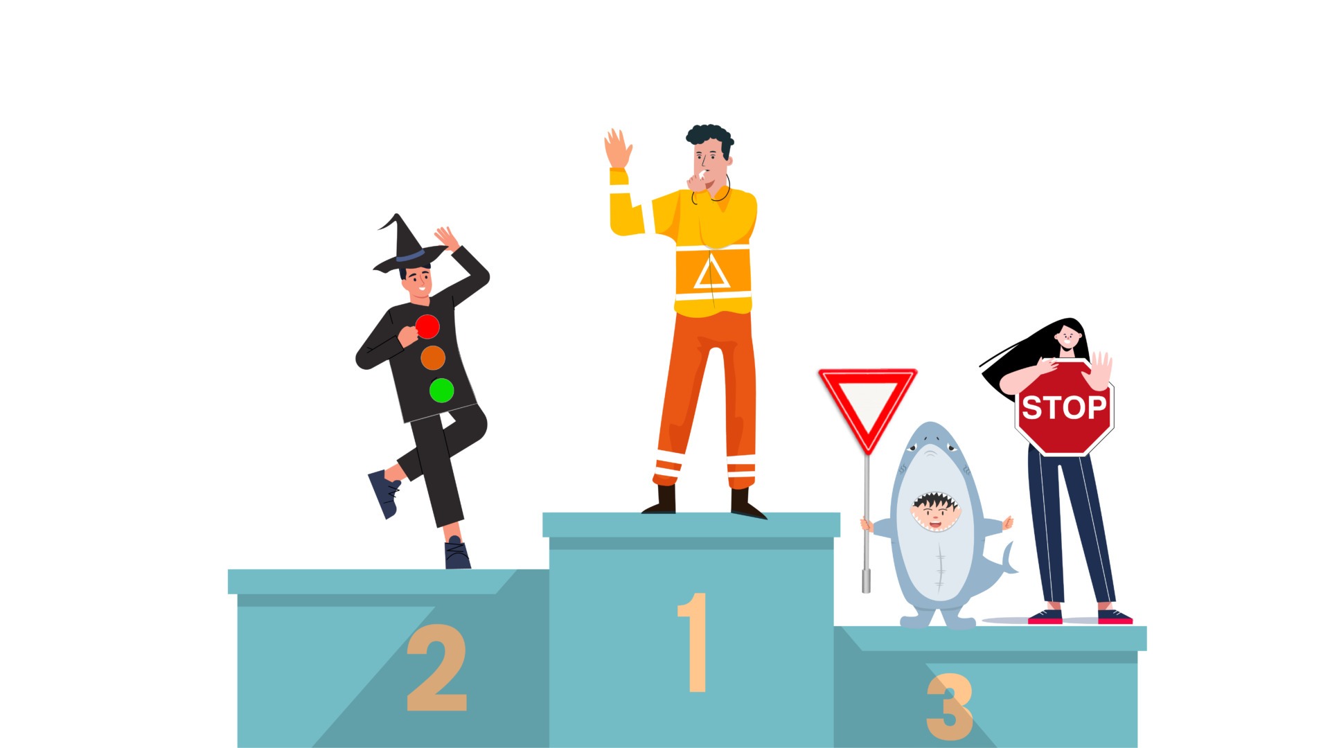 Verkeersregels: Aanwijzingen van een verkeersregelaar!