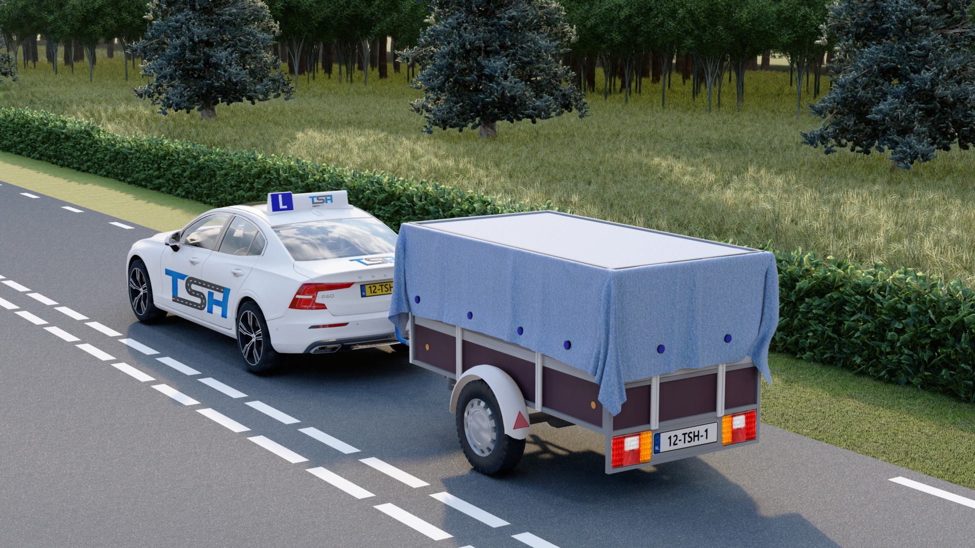 Aanhanger regels & gewichten: auto theorie rijbewijs B